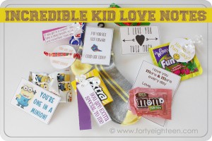 Forty Eighteen {Incredible Kid Day} Love Notes - Forty Eighteen